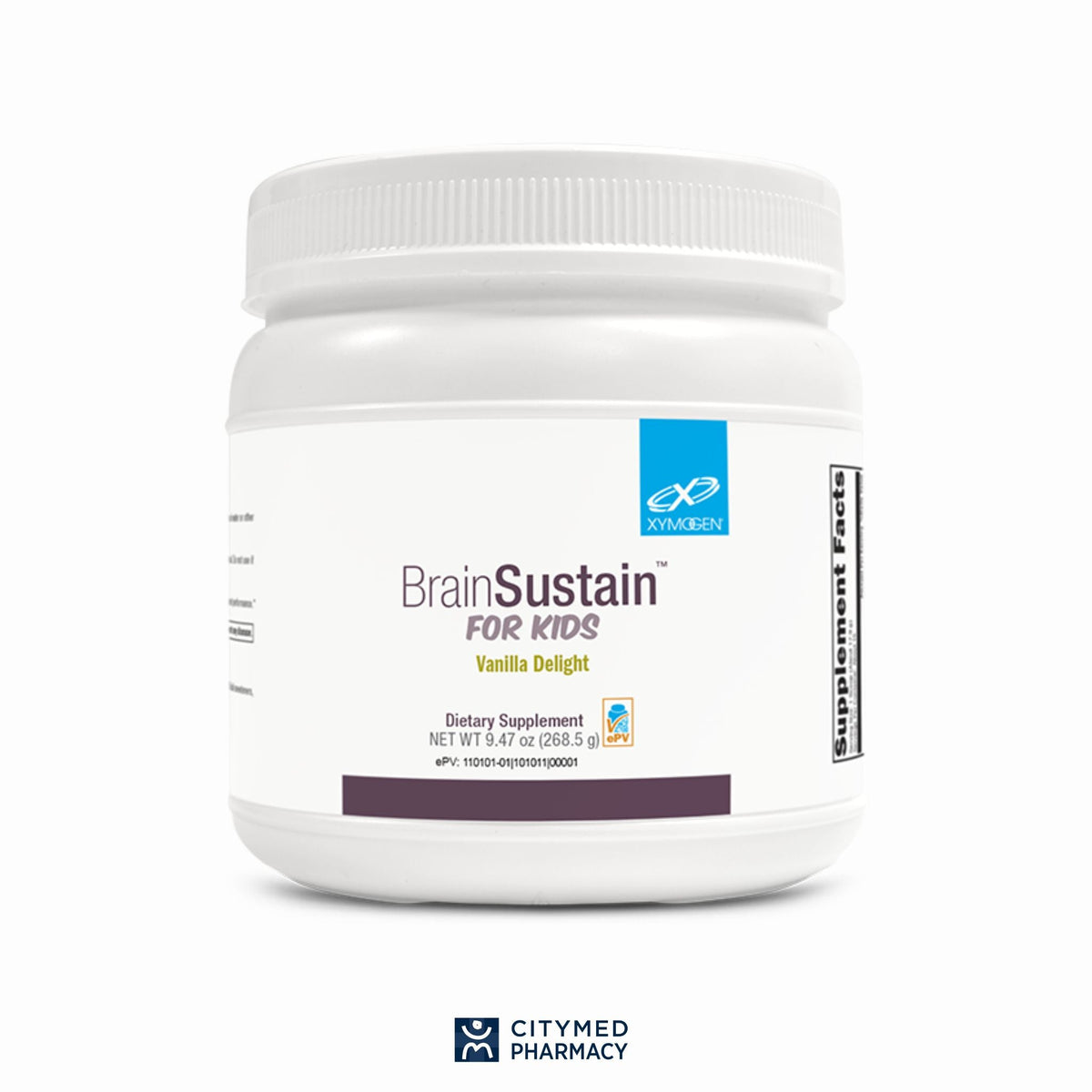 Xymogen BrainSustain™ for Kids Vanilla – CityMed Pharmacy